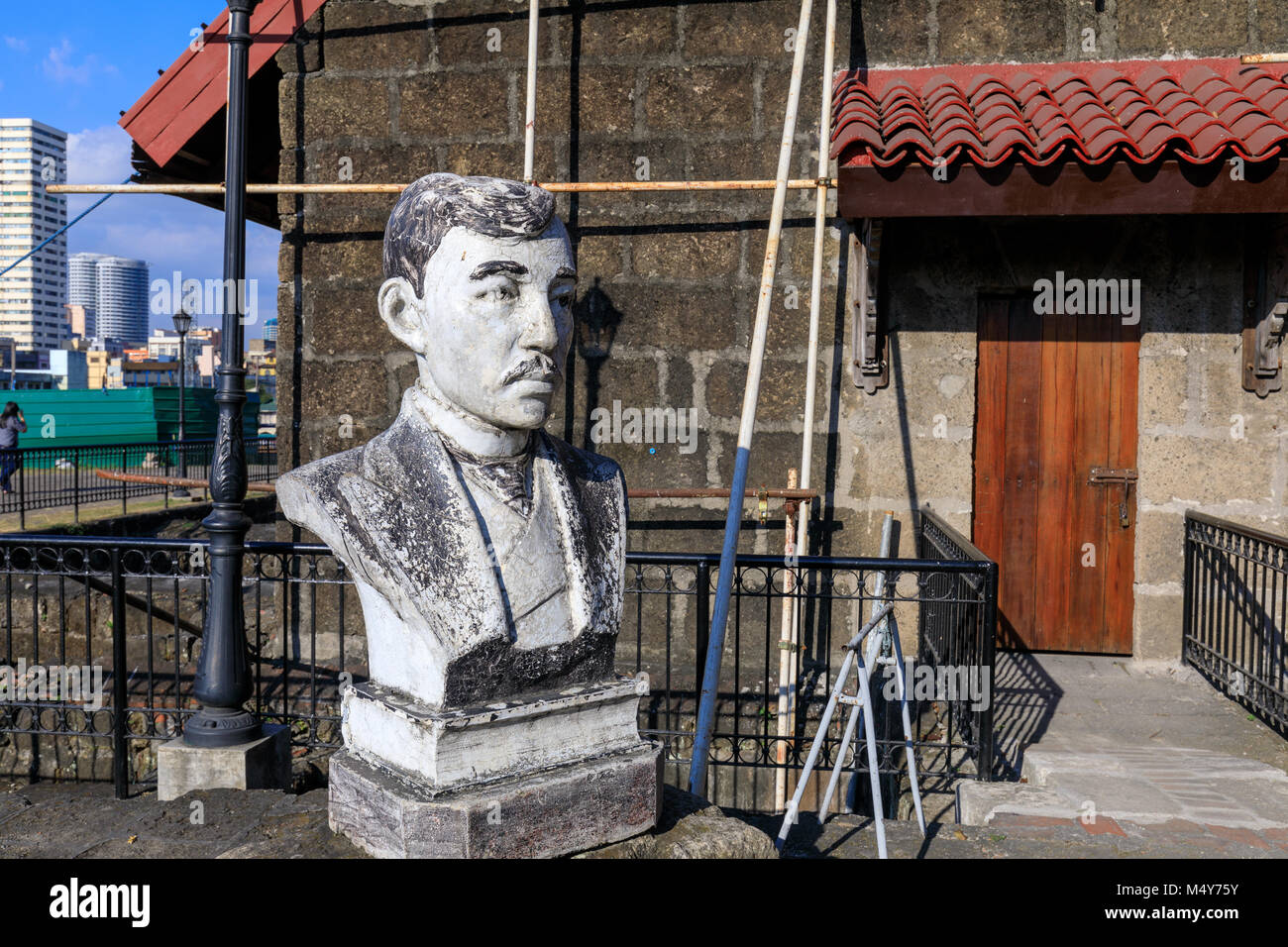 Manila, Philippines - Feb 17, 2018 : Jose Rizal sculpture at Spanish ...