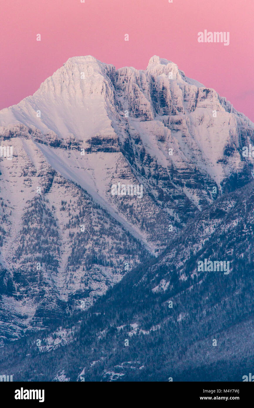 Mt Cannon Post Sunset Stock Photo - Alamy