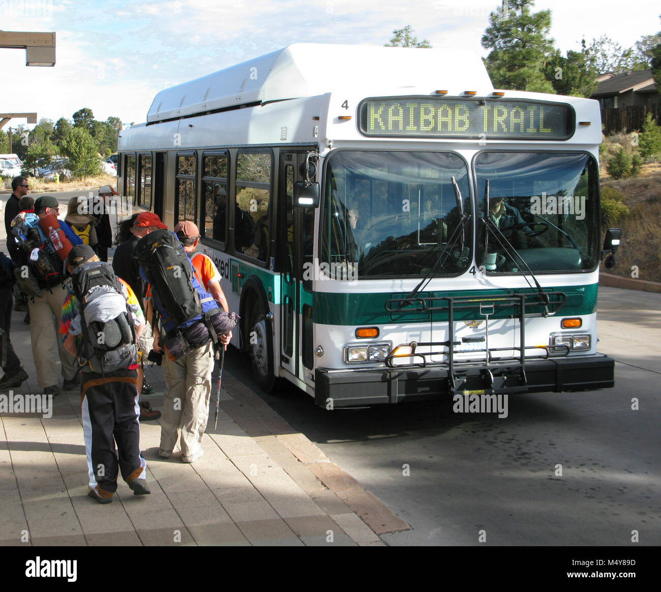 An early morning bus with service to South Kaibab Trailhead. Bus ...
