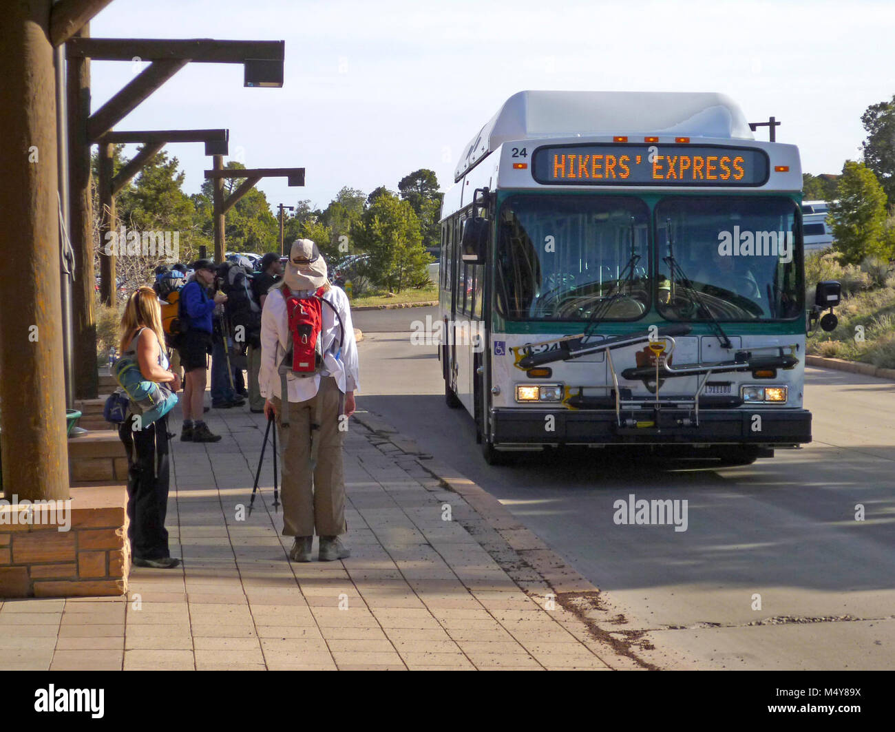 An early morning bus with service to South Kaibab Trailhead. Bus ...