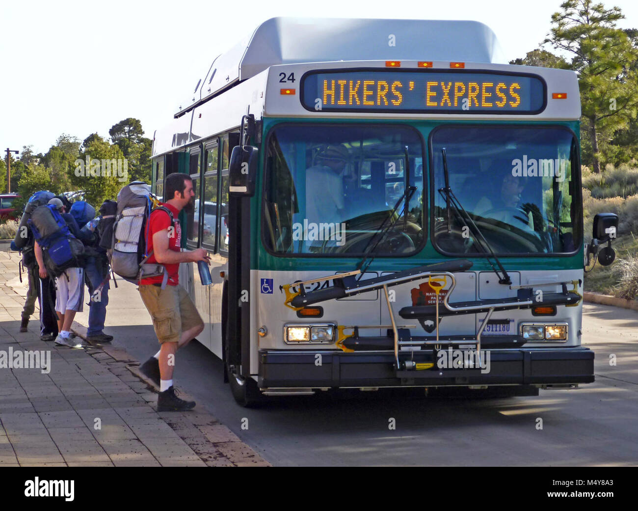 An early morning bus with service to South Kaibab Trailhead. Bus ...