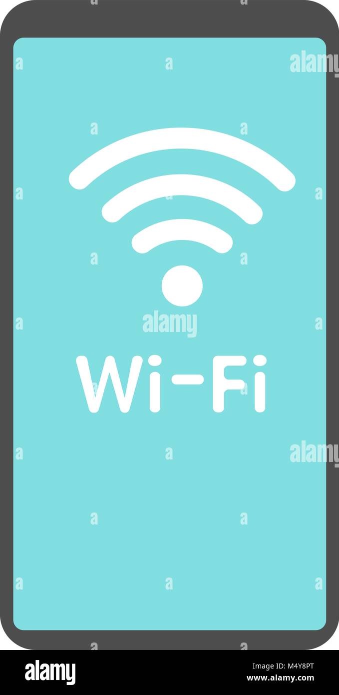 PHONE WIFI icon vector Stock Vector Image & Art - Alamy