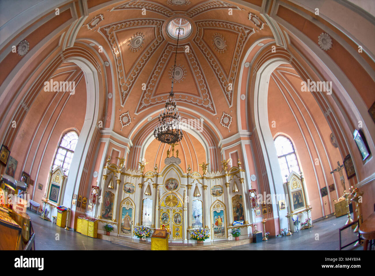 Chasme church of St. John the Baptist. St. Petersburg Stock Photo - Alamy