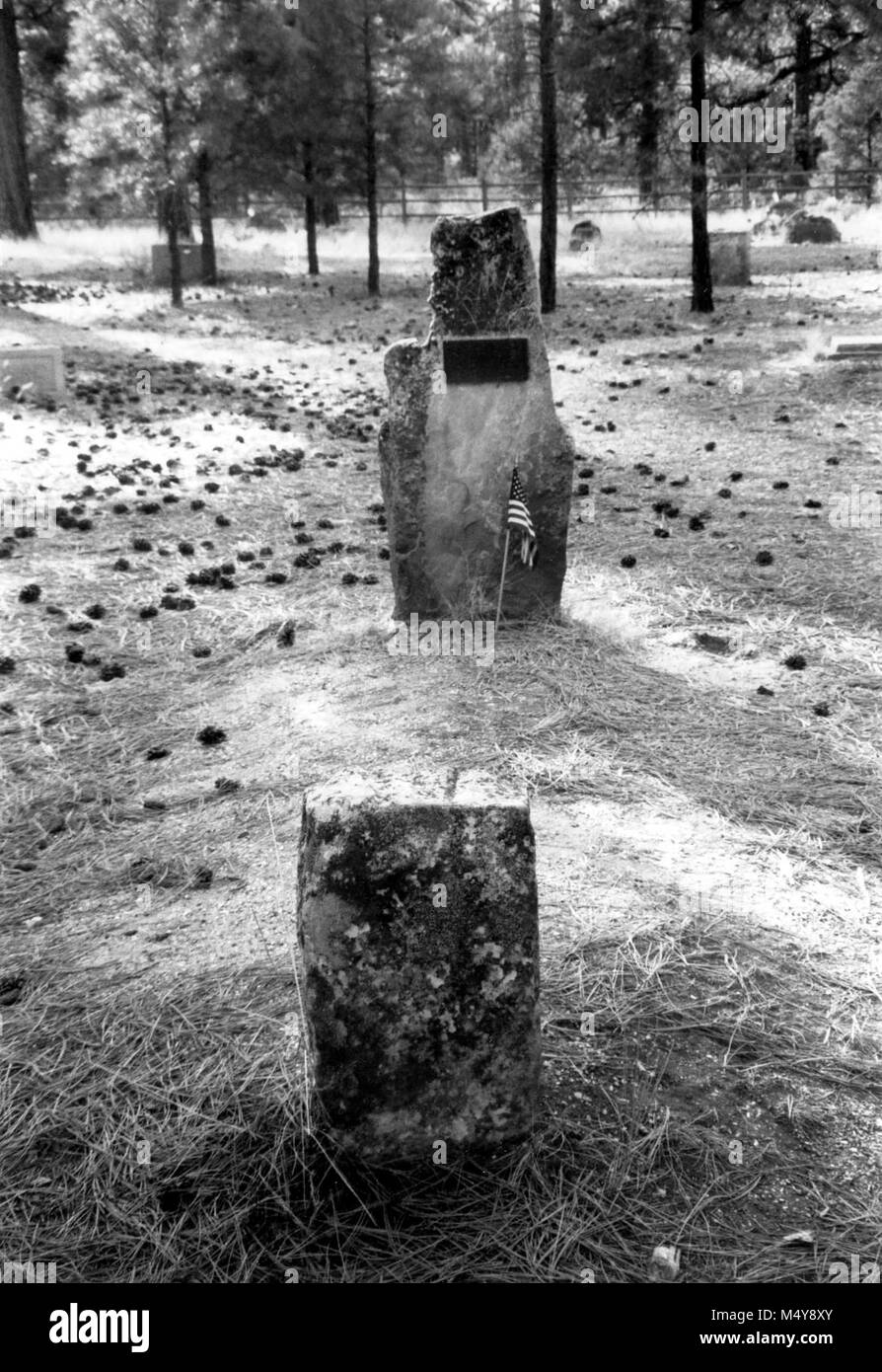 John Hance tombstone at Grand Canyon Pioneer Cemetery. March 1999 ...