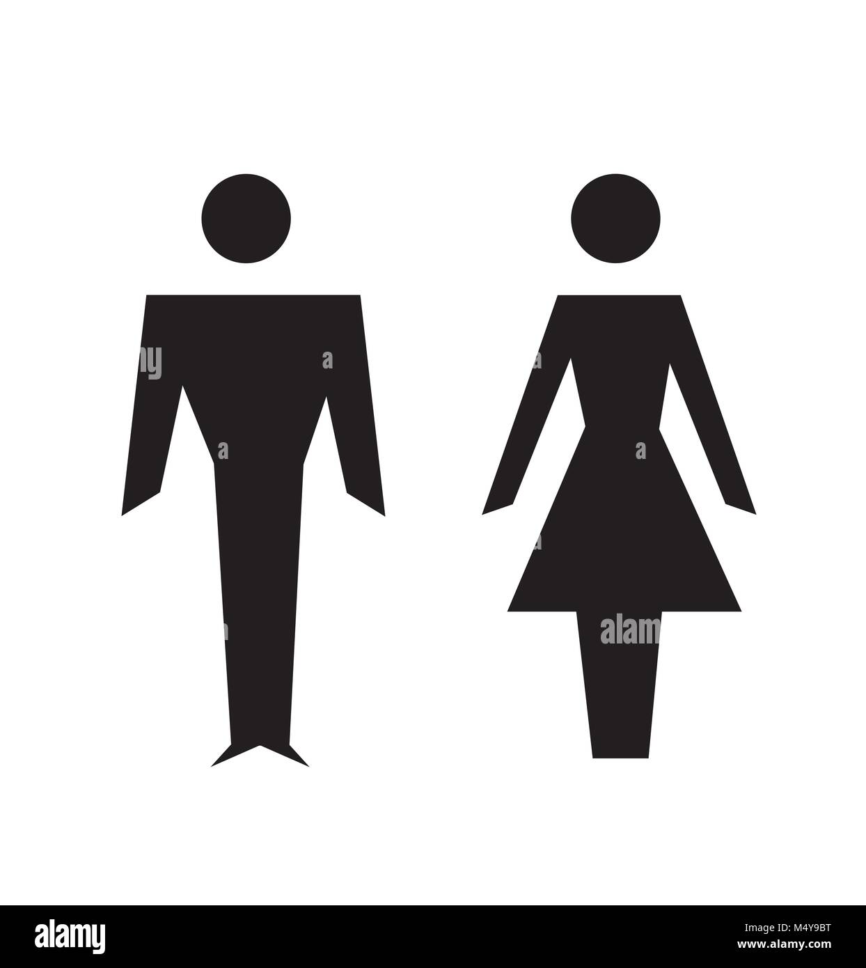 Men Bathroom Sign Vector