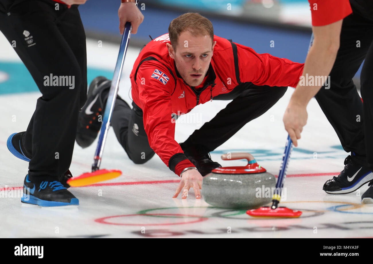 Great Britain's skipper Kyle Smith during their match with Denmark at ...