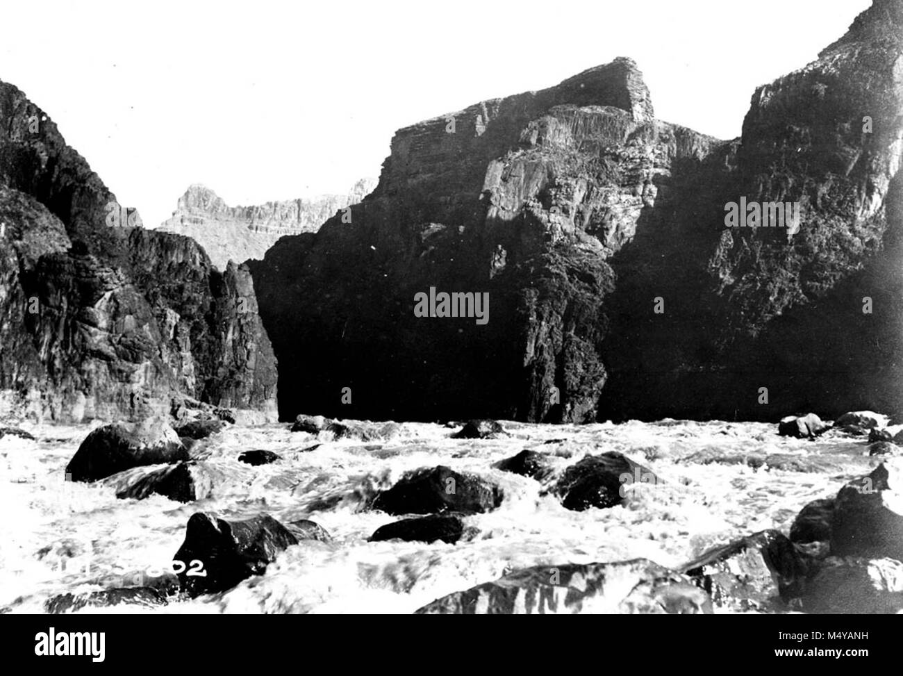 STONE EXPEDITION- GRANITE RAPID AT RIVER MILE 93, SEEN AT LOW WATER ...