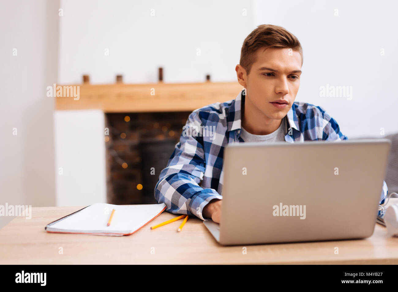 Hometask serious hi-res stock photography and images - Alamy