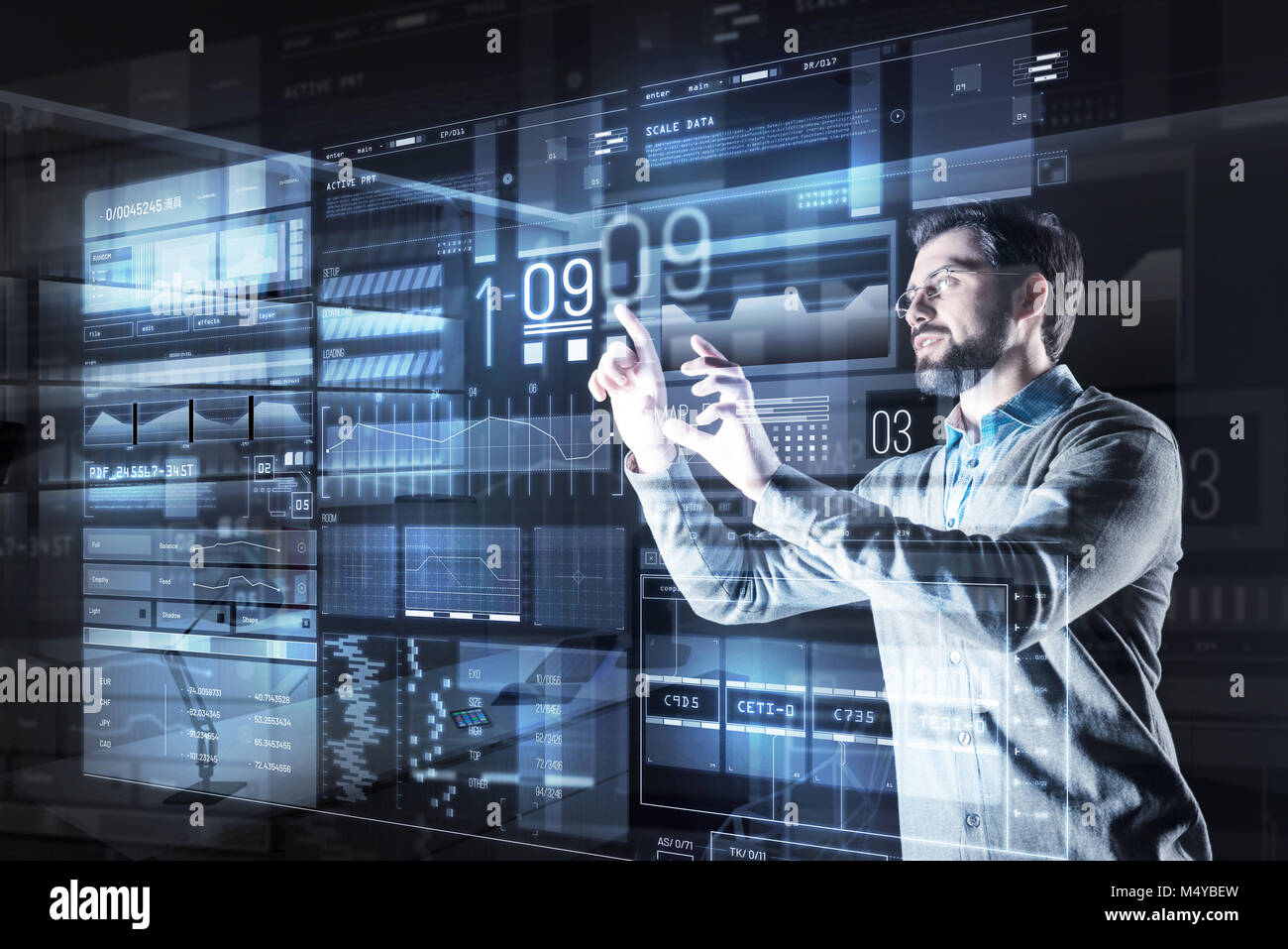 Smart programmer making necessary changes while working with a website ...