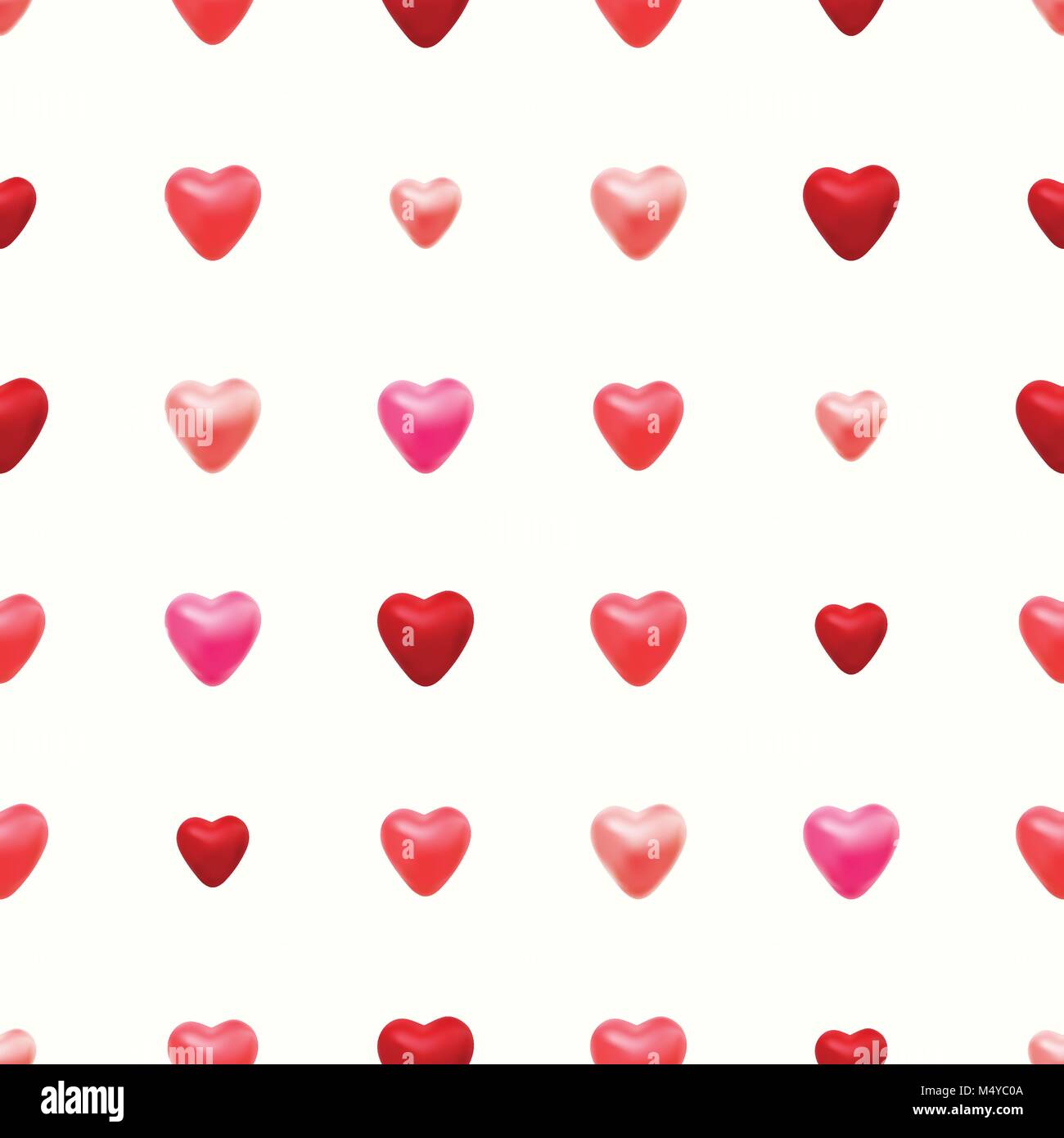 Beautiful red hearts made Stock Vector Images - Alamy