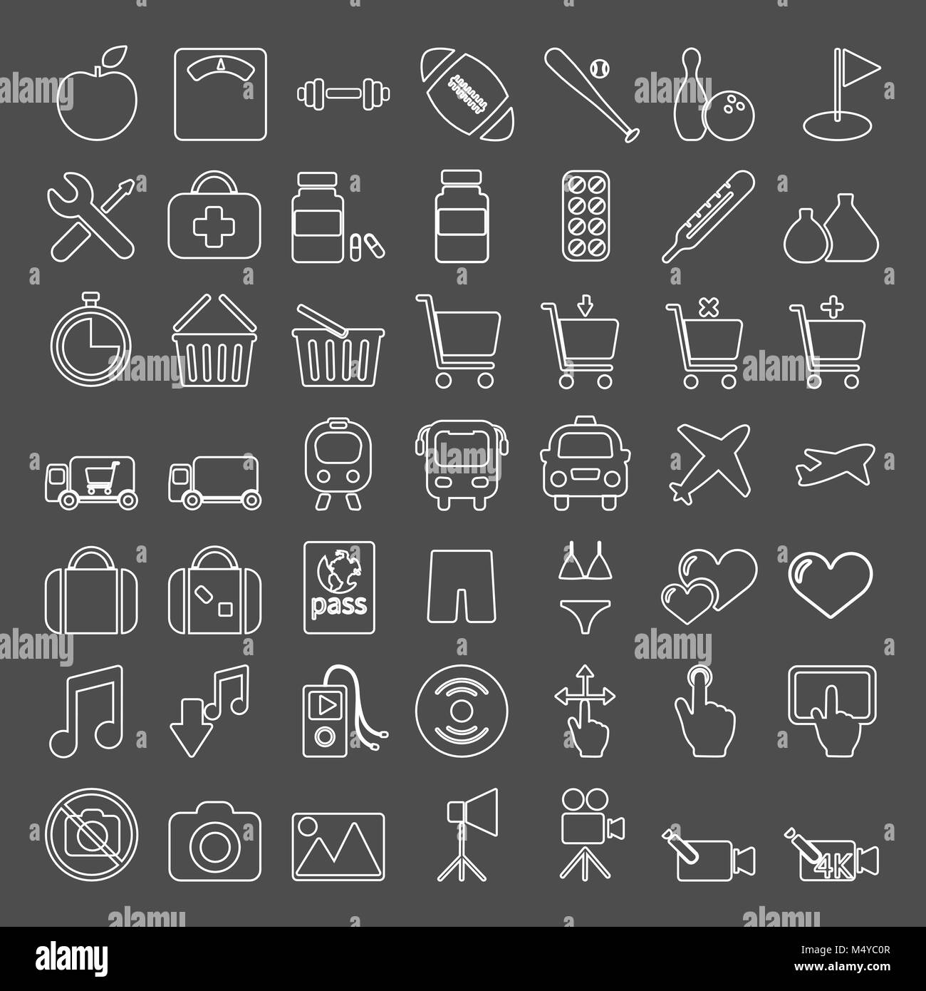 Vector icon set Stock Vector Image & Art - Alamy