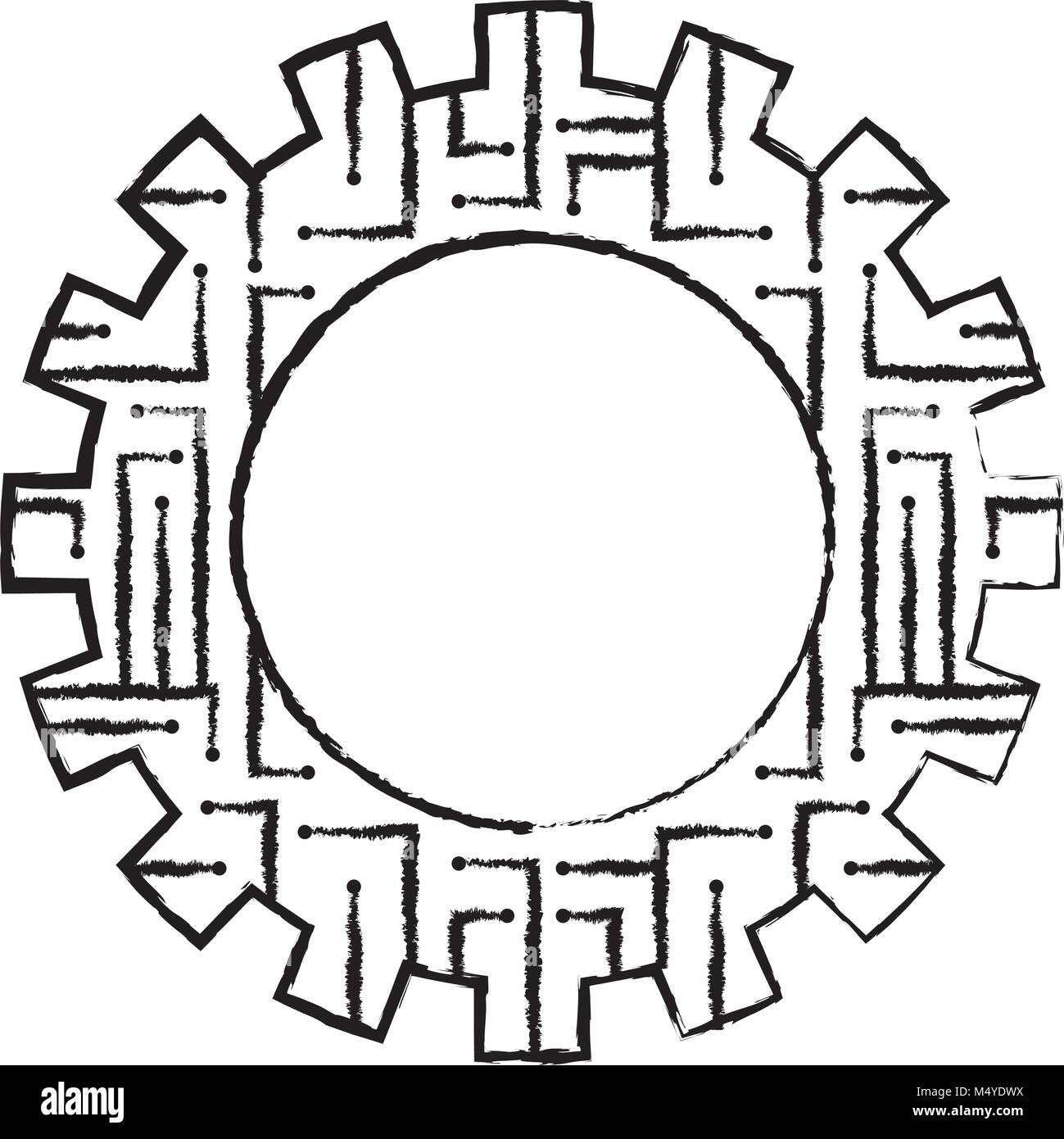 gear wheel and circuit board digital technology and engineering digital ...