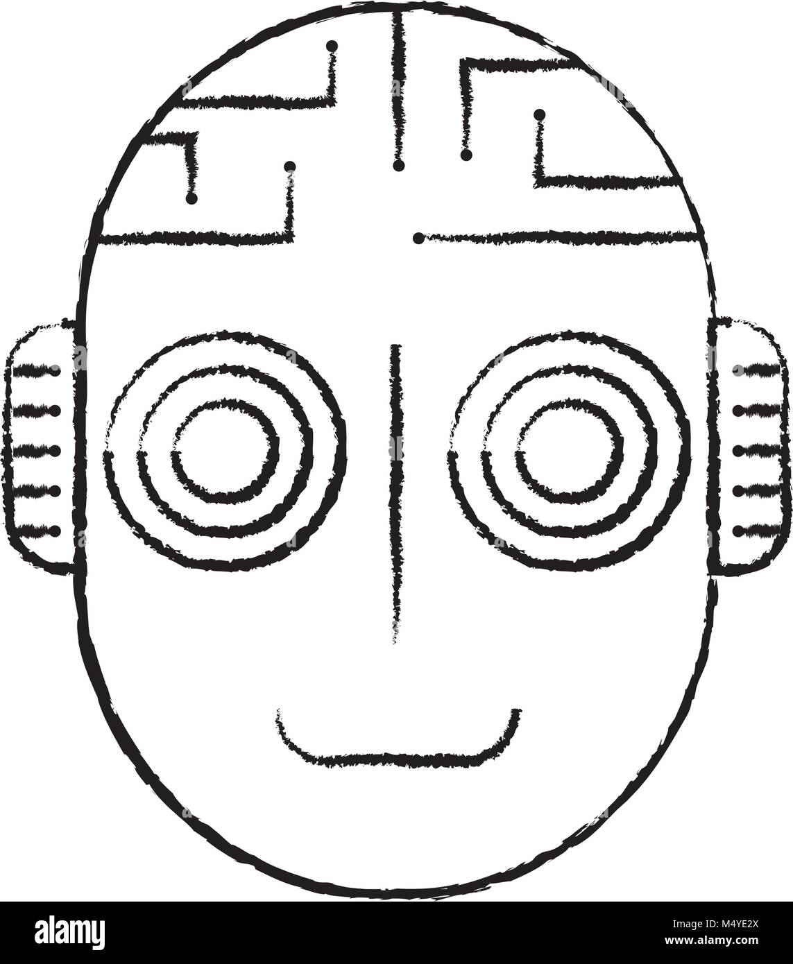 robot artificial intelligence head cyber futuristic Stock Vector Image ... robot artificial intelligence head cyber futuristic Stock Vector Image ...