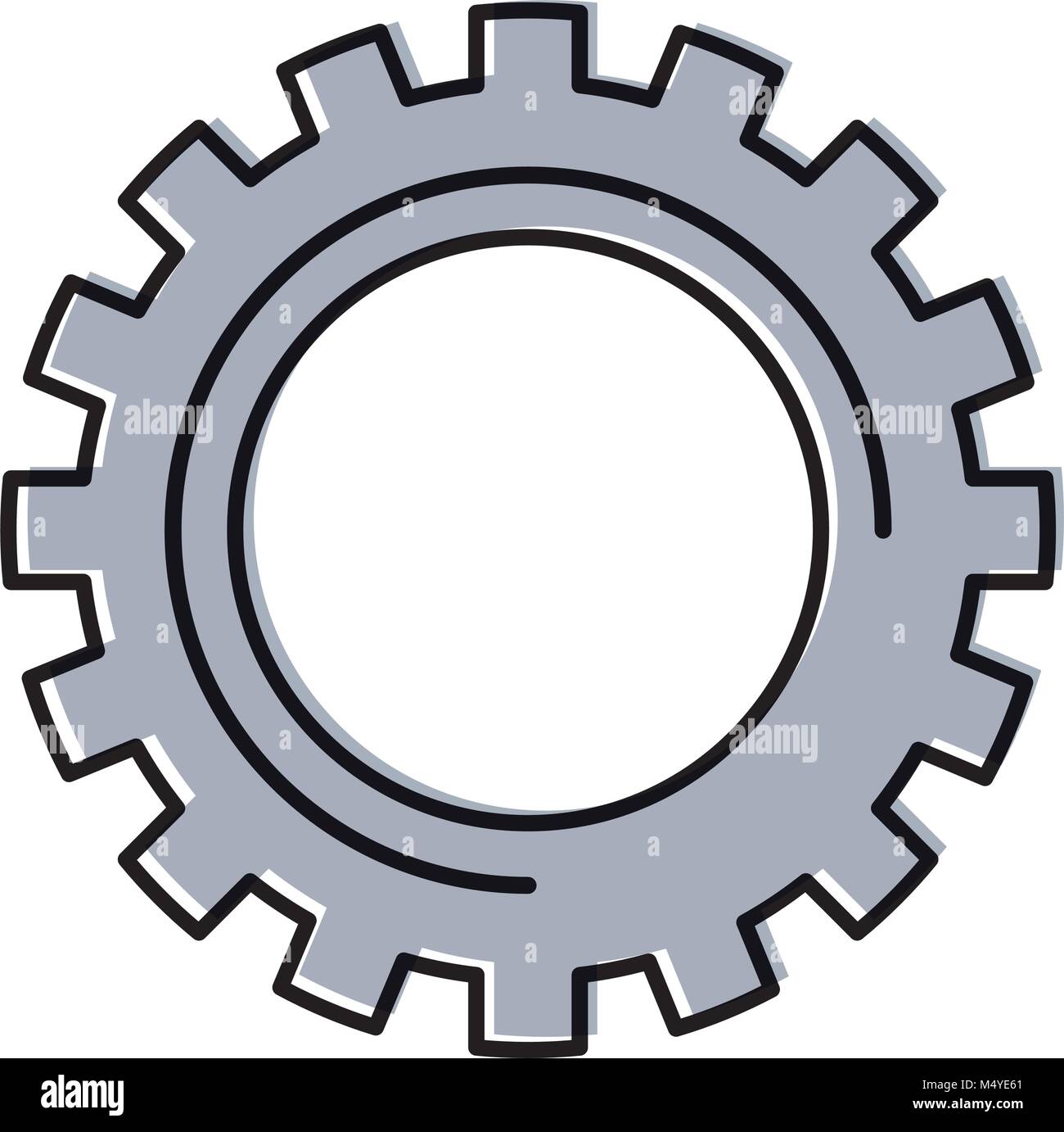 gear wheel cog technology mechanical engineering Stock Vector Image ...