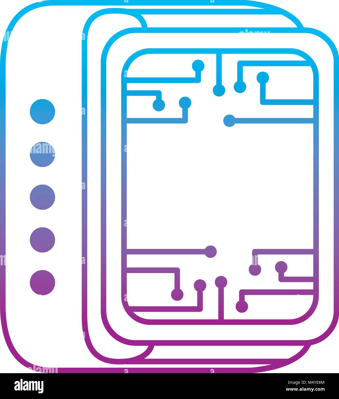 Circuit board screen Stock Vector Images - Alamy
