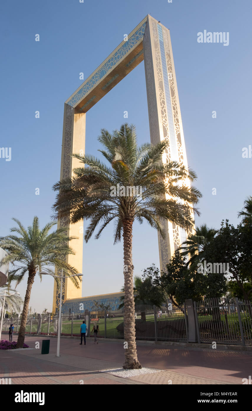 Dubai landmark The Frame Stock Photo - Alamy