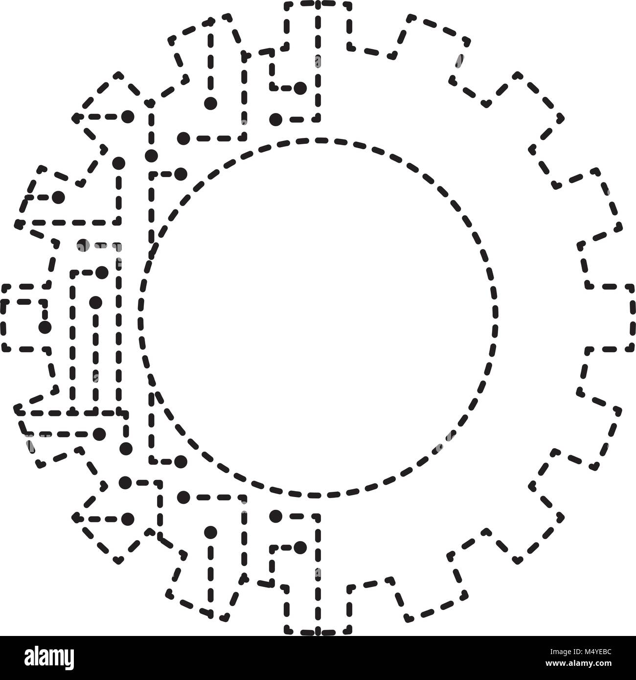 gear circuit technology work wheel Stock Vector Image & Art - Alamy