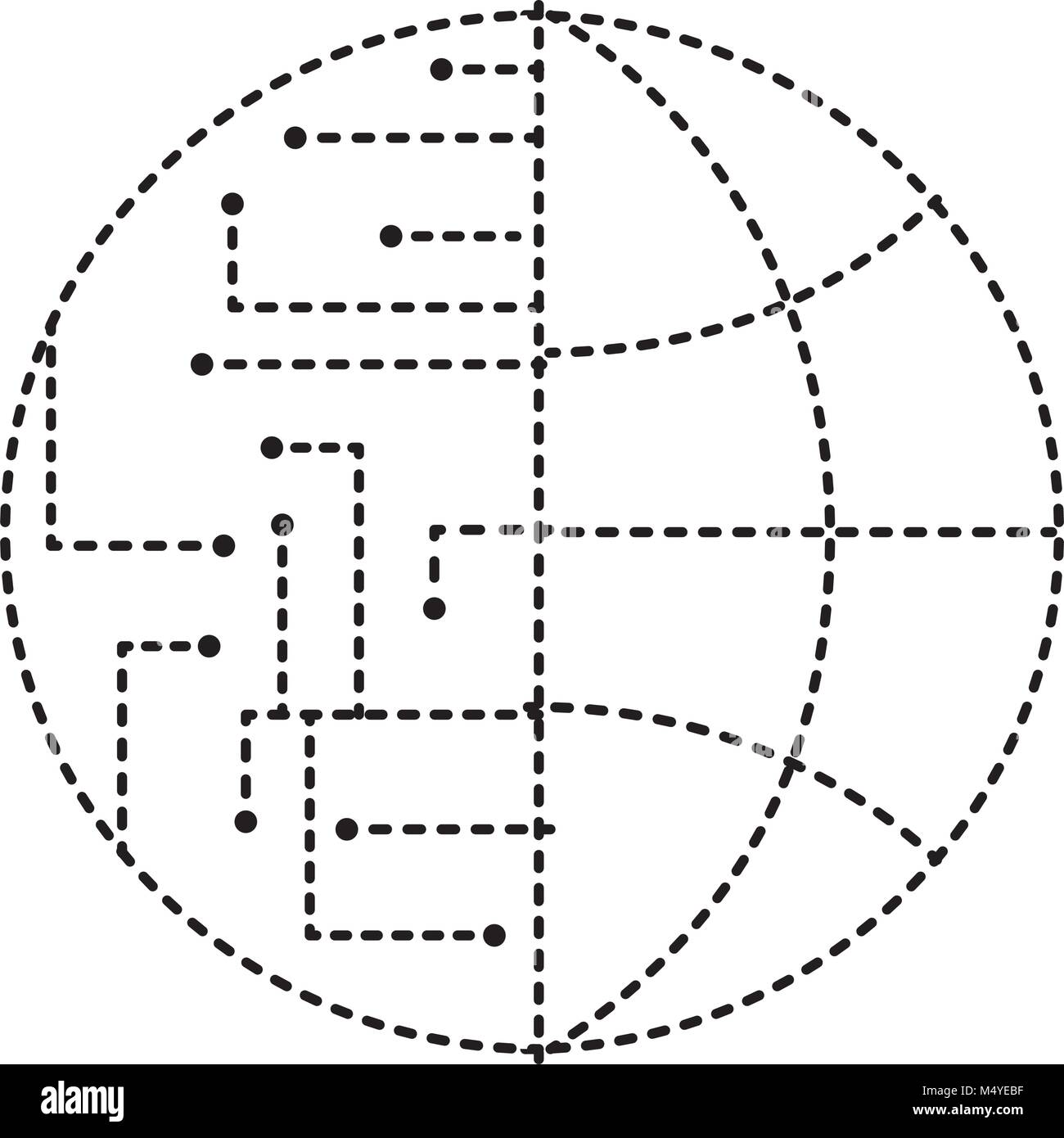 Globe circuit board Black and White Stock Photos & Images - Alamy