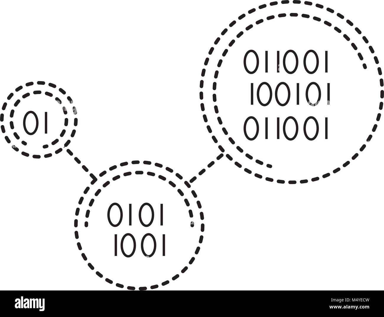 Binary Code Black and White Stock Photos & Images - Alamy