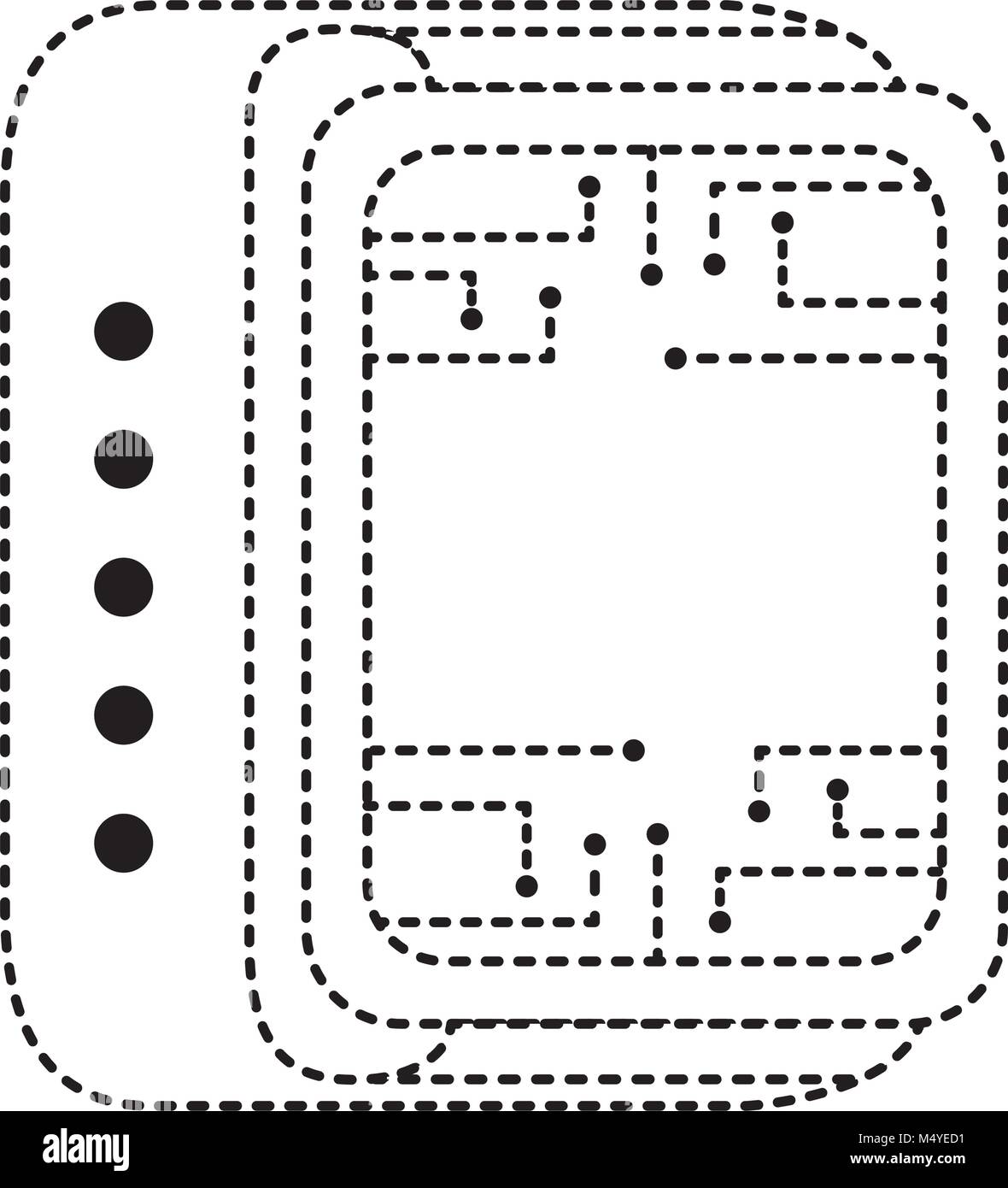 Computer circuit board clock Stock Vector Images - Alamy