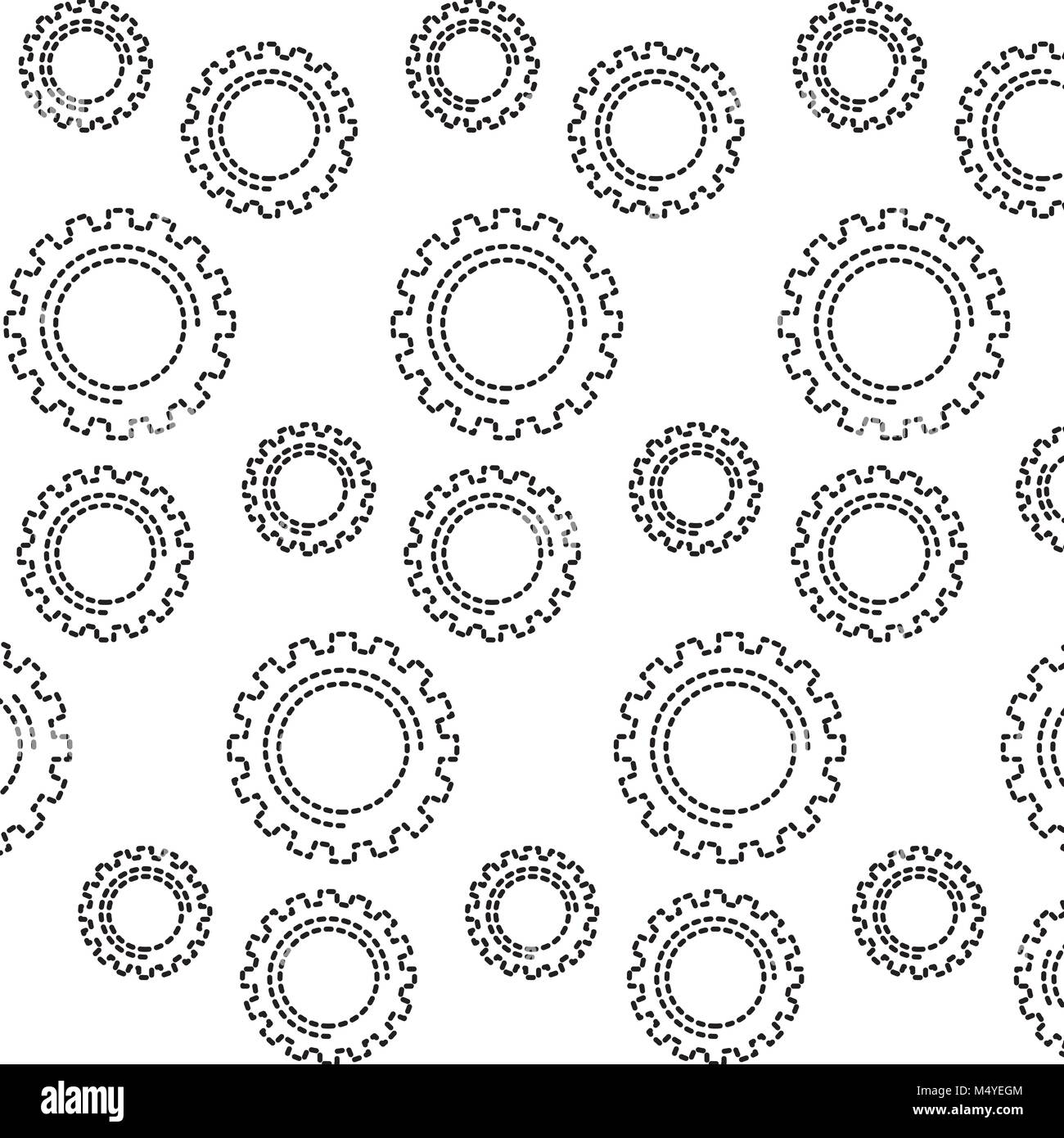 mechanical gears wheel technology pattern Stock Vector Image & Art - Alamy