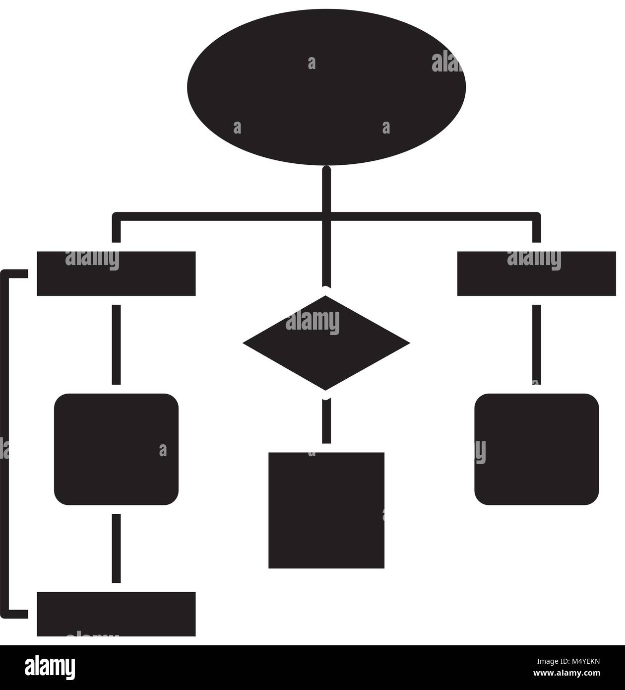 diagram flow chart connection empty Stock Vector Image & Art - Alamy