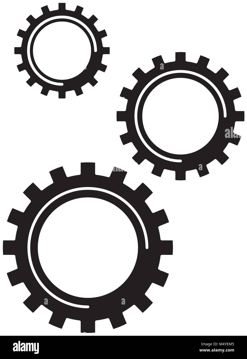 cogwheel gears mechanism technology settings Stock Vector Image & Art ...