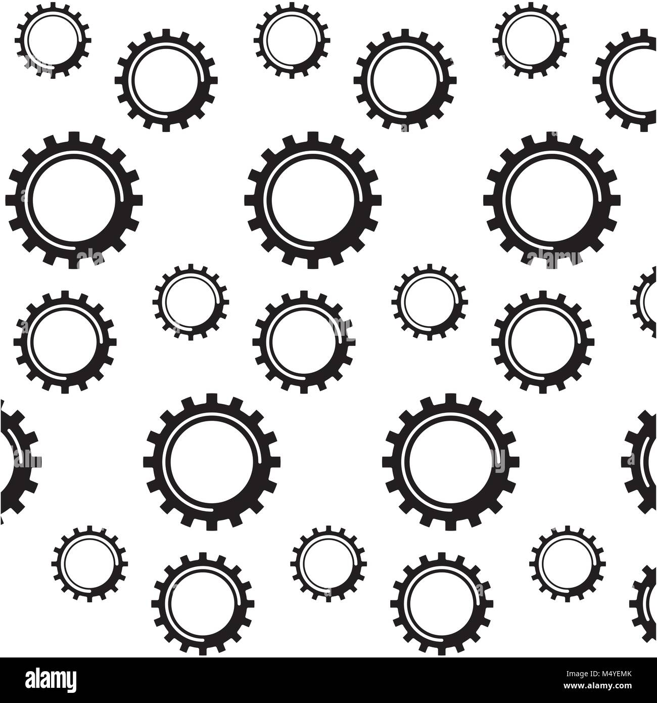 mechanical gears wheel technology pattern Stock Vector Image & Art - Alamy