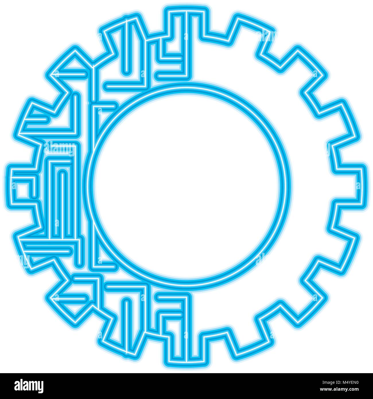 gear circuit technology work wheel Stock Vector Image & Art - Alamy