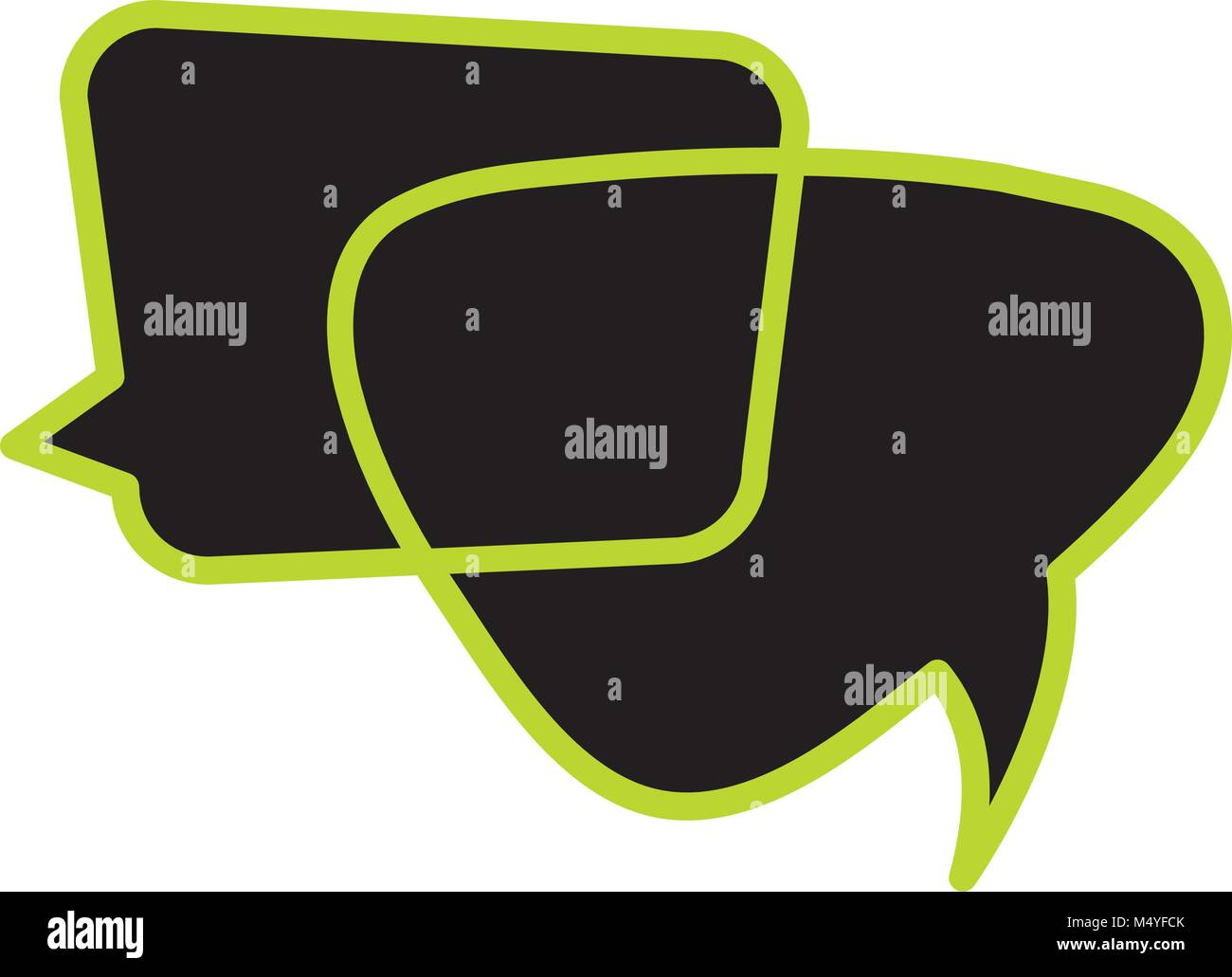 Speech bubbles chat design Stock Vector Image & Art - Alamy