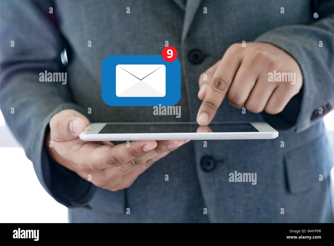 Mail Communication Connection message to mailing contacts inbox to view ...