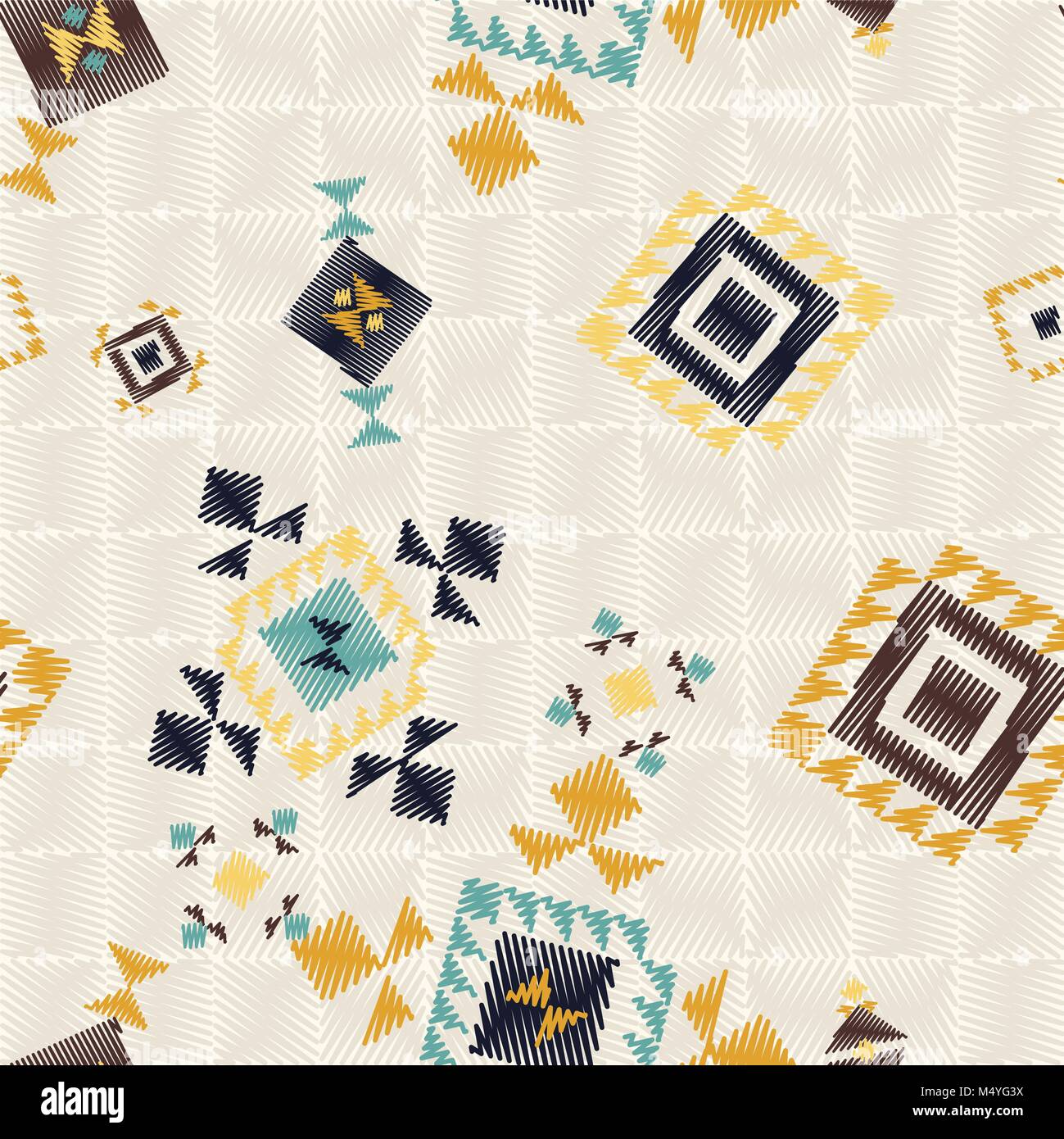 Geometric ethnic seamless pattern Stock Vector Image & Art - Alamy