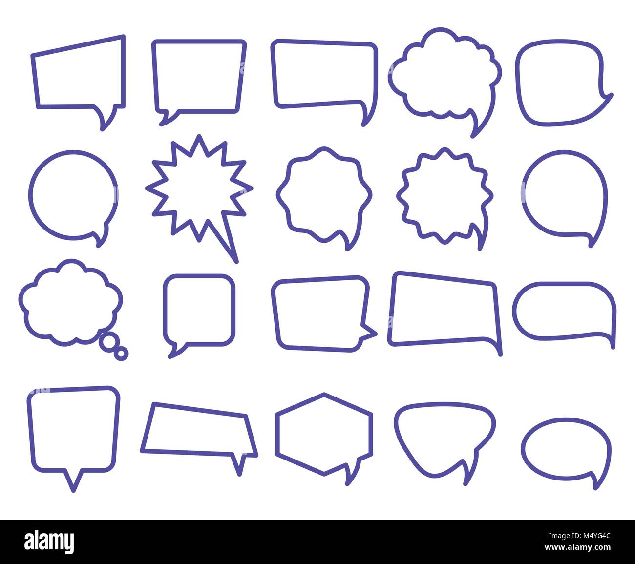 speech bubbles design Stock Vector Image & Art - Alamy