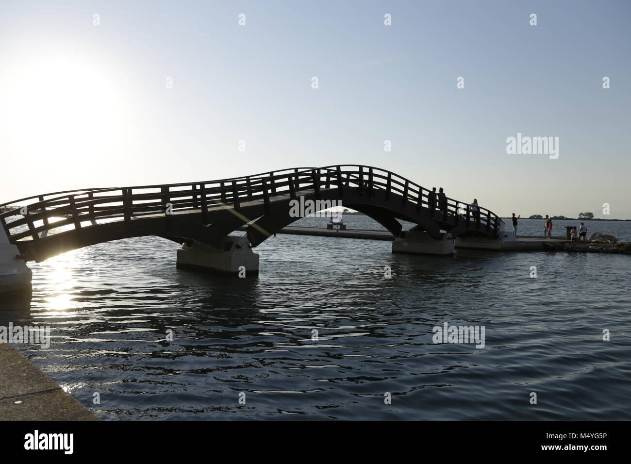 Bridge in Lefkada city Greece Stock Photo - Alamy