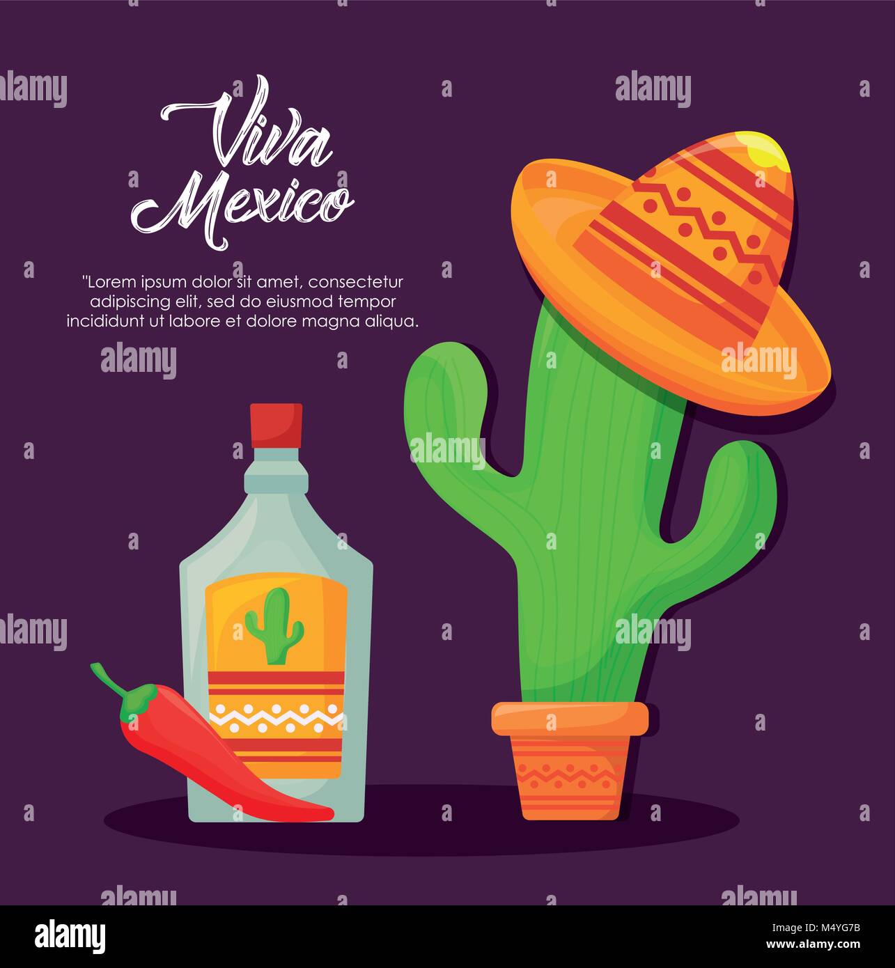 Viva mexico design Stock Vector Image & Art - Alamy
