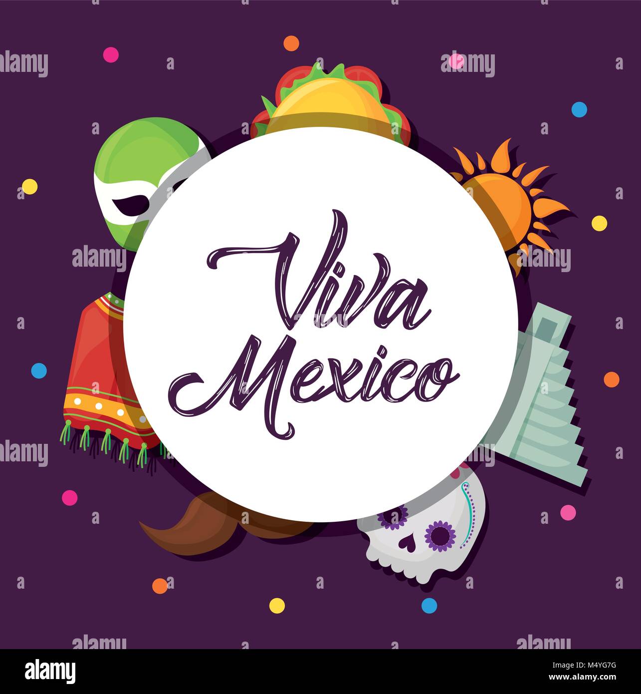 Viva mexico design Stock Vector Image & Art - Alamy