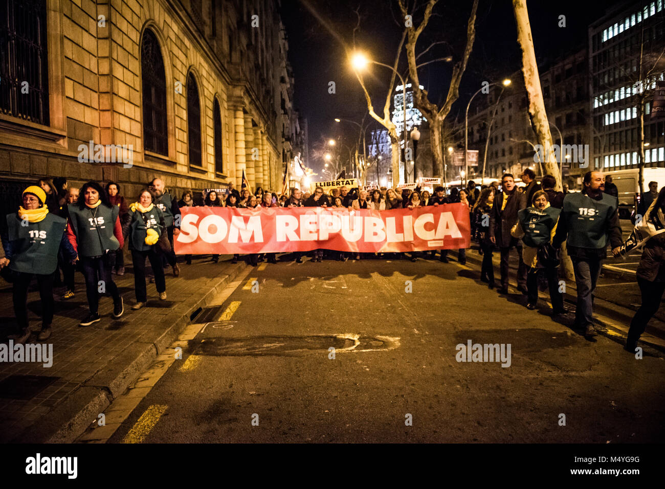 Free Catalonia,demonstration,protest against Spanish government attacks ...