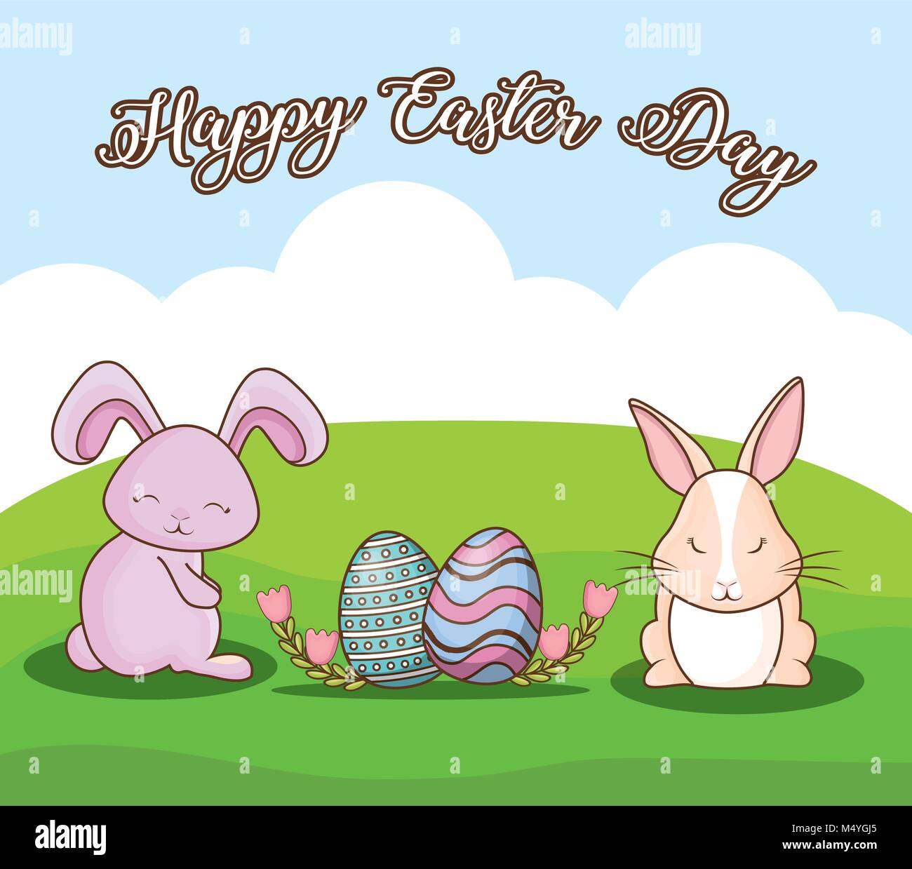 Happy easter day design Stock Vector Image & Art - Alamy