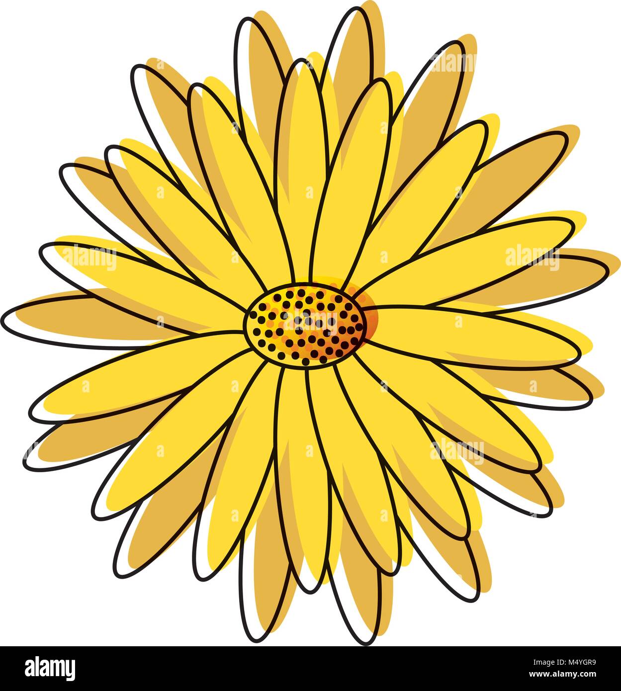 Single daisy image Stock Vector Images - Alamy