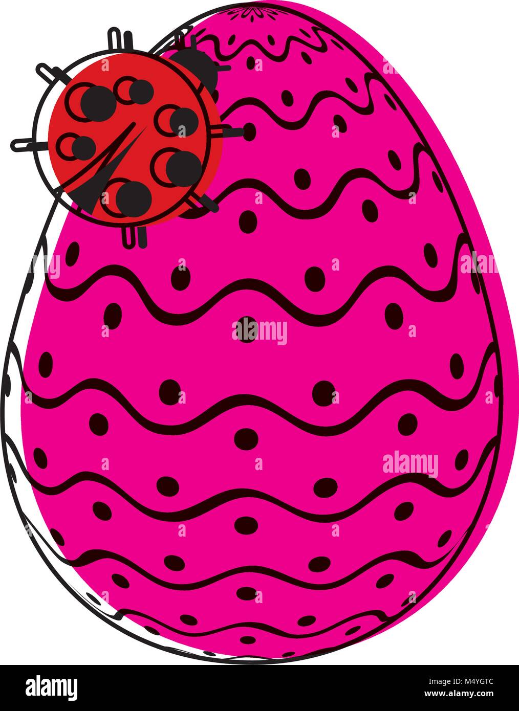 Ladybug egg Stock Vector Images - Alamy