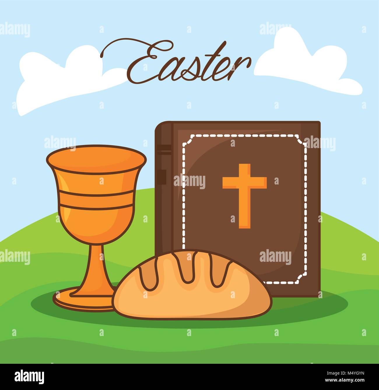 Jesus crucifixion holy grail Stock Vector Images - Alamy
