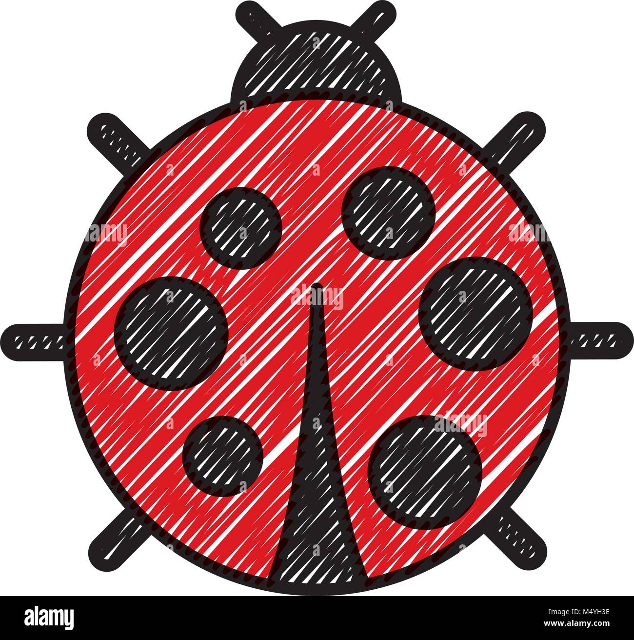 cute ladybug dotted animal insect wildlife Stock Vector Image & Art - Alamy