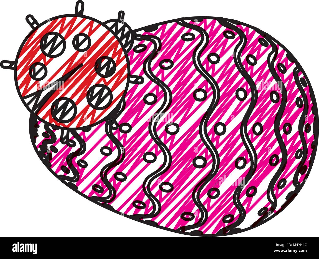 decorative easter egg with ladybug Stock Vector Image & Art - Alamy