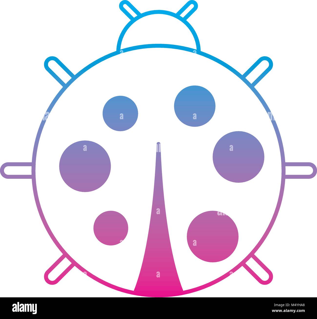 cute ladybug dotted animal insect wildlife Stock Vector Image & Art - Alamy