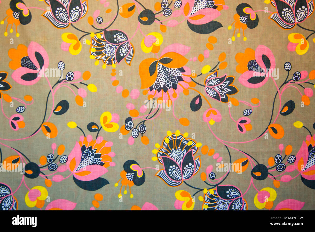 Detail of vintage fabric pattern Stock Photo - Alamy