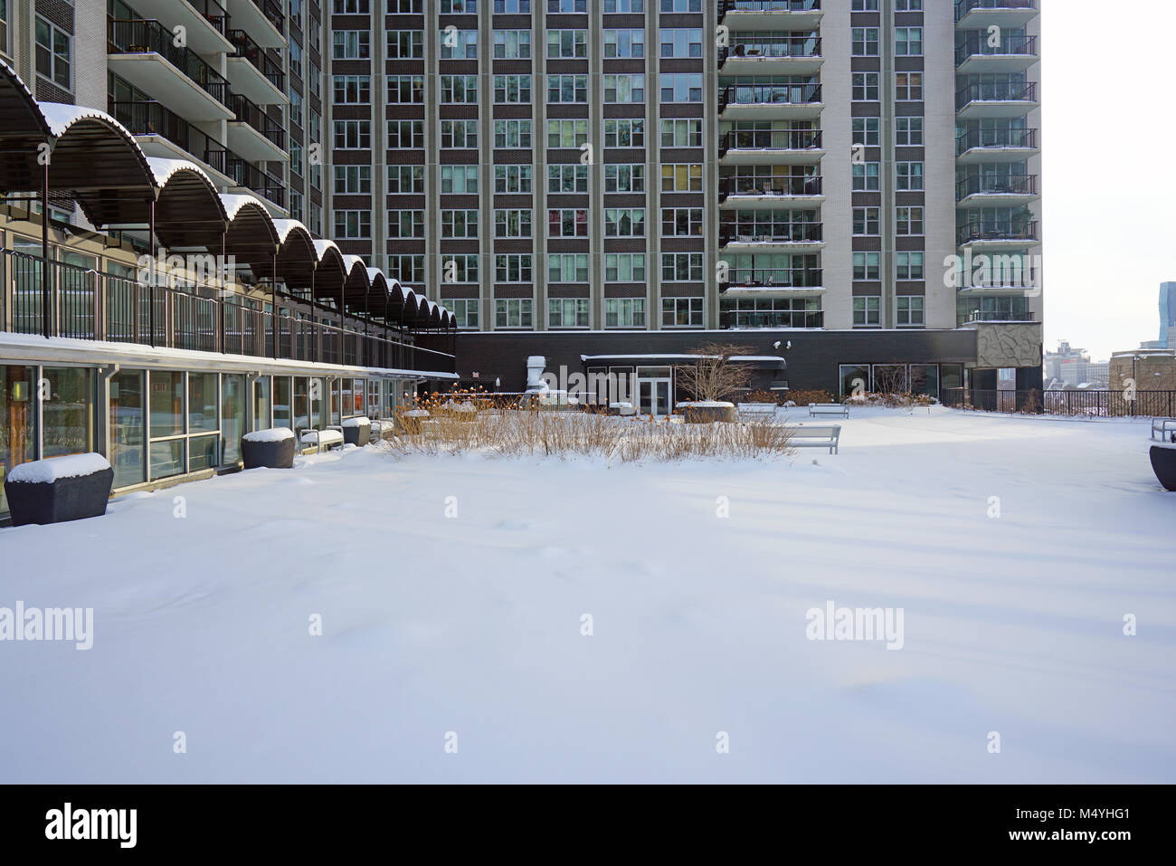 View of the 400 East Randolph condominium building in the New East Side ...