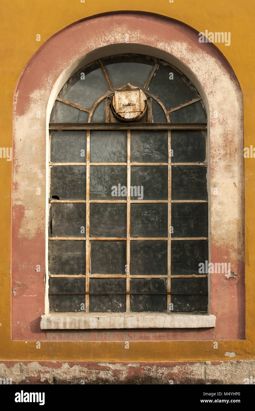 Old grunge glass window Stock Photo - Alamy