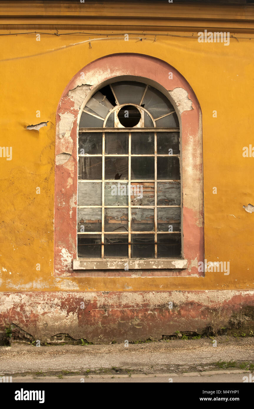 Old grunge glass window Stock Photo - Alamy
