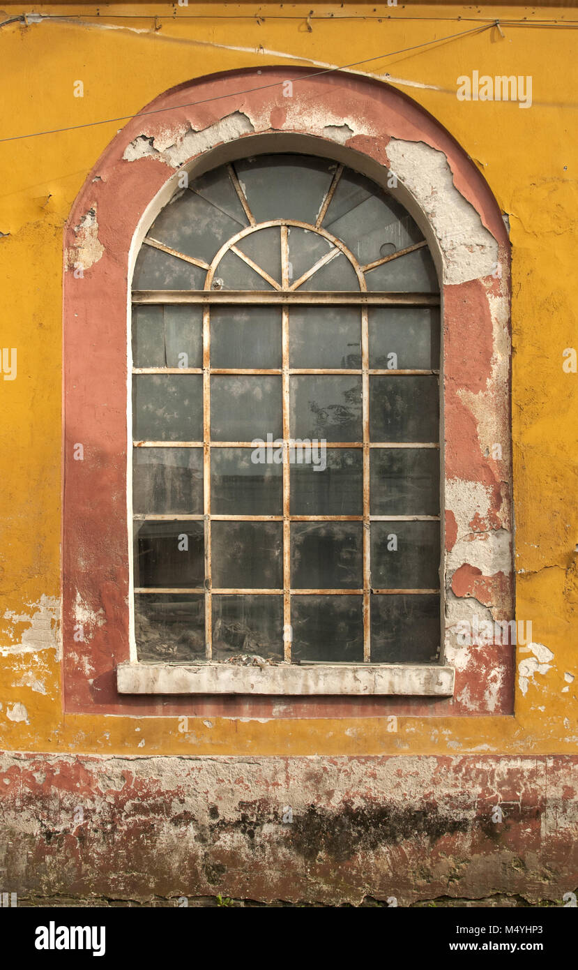 Old grunge glass window Stock Photo - Alamy
