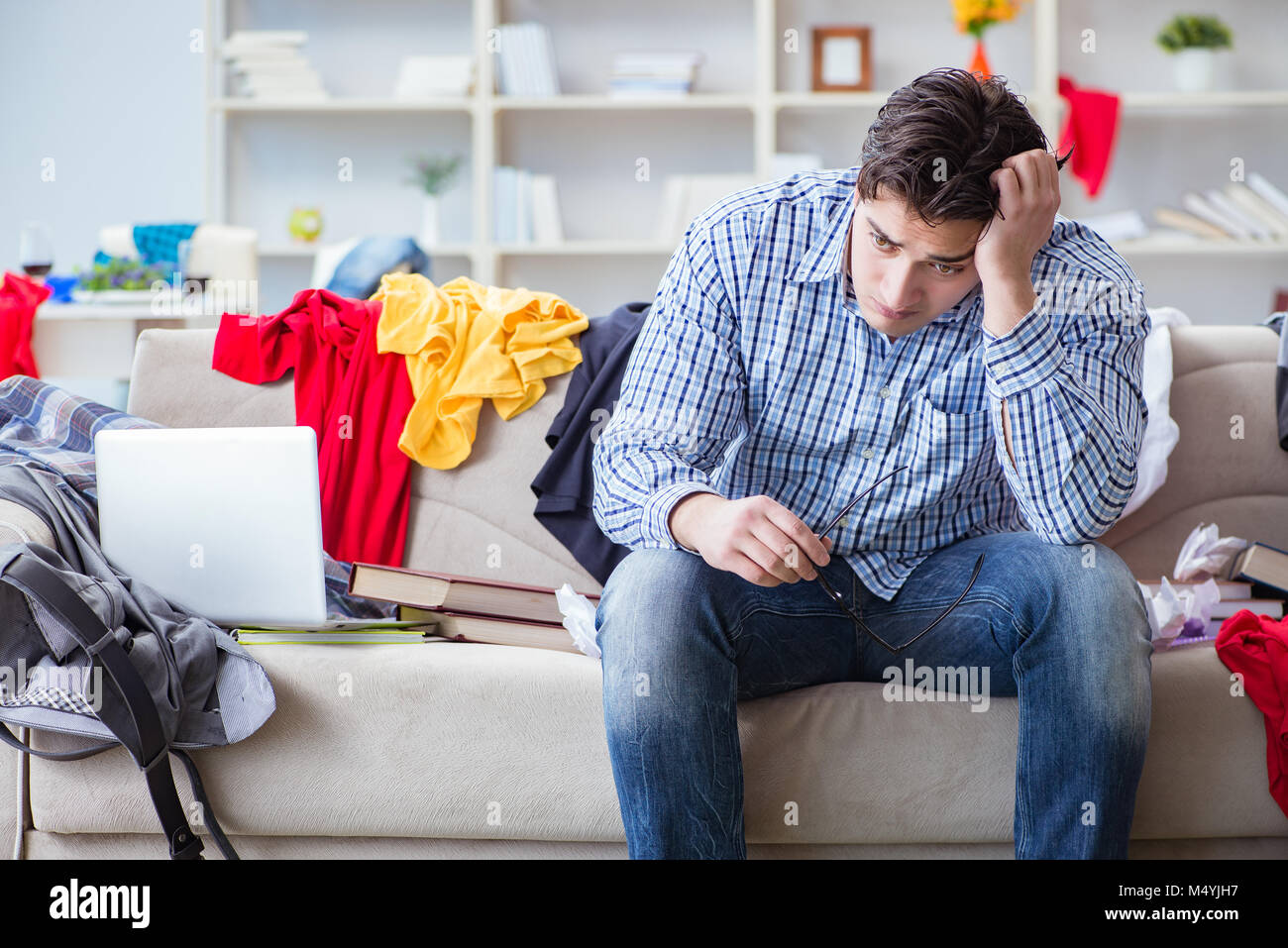 Depressed teenager in class hi-res stock photography and images - Alamy